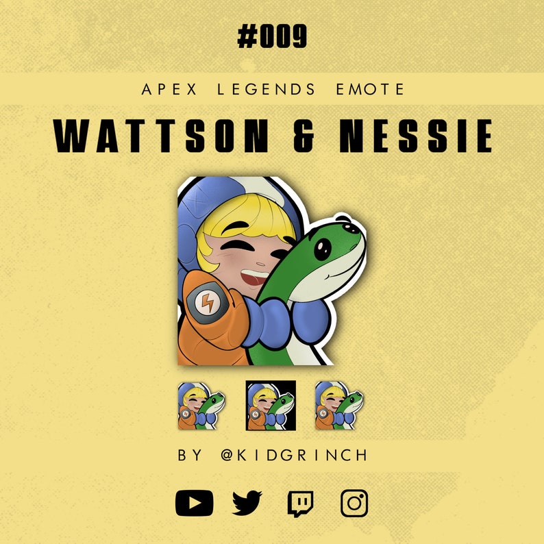 Wattson & Nessie Emote - Apex Legends - Etsy
