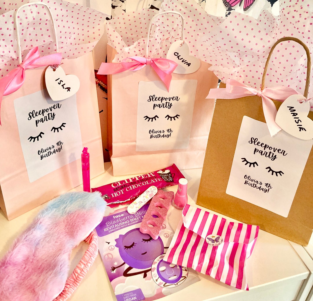 Girls Prefilled SLEEPOVER Party Bag,girls Gift Bag,gift for Girls ...