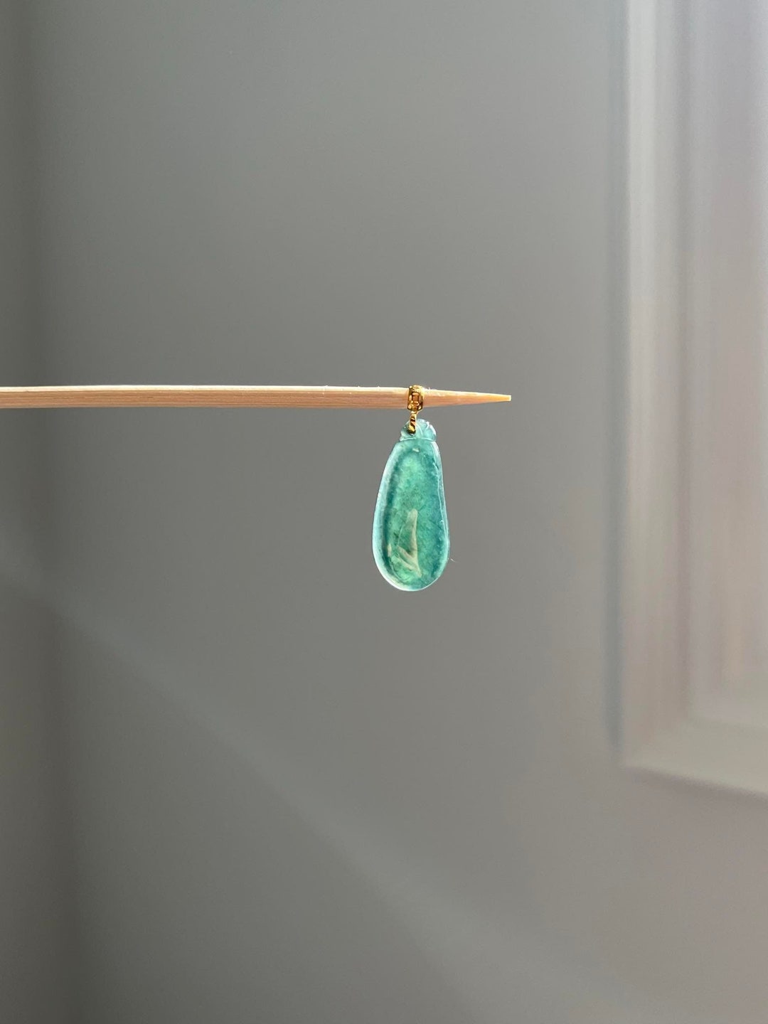 Super Icy Green Blue Water Jadeite Pendant - Dainty Gourd, Melon ...