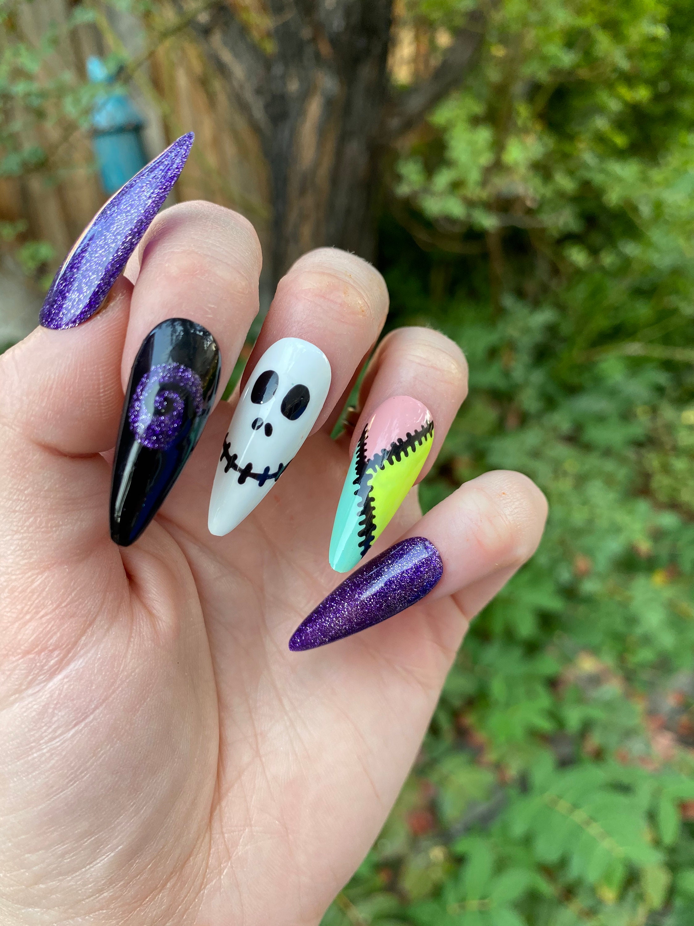 Jack Skellington Nails