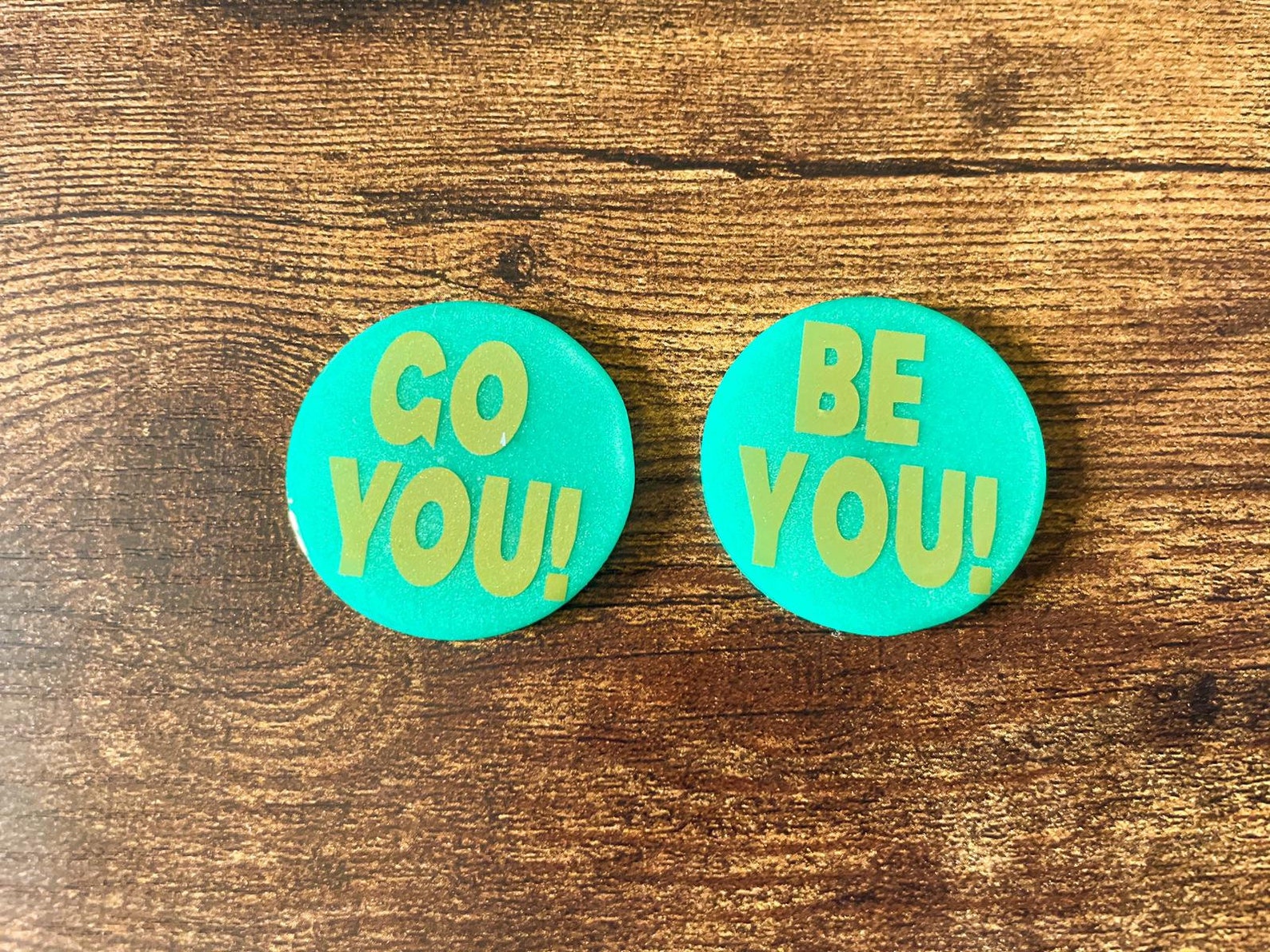 Positive And Motivational Pin Badges Round Etsy