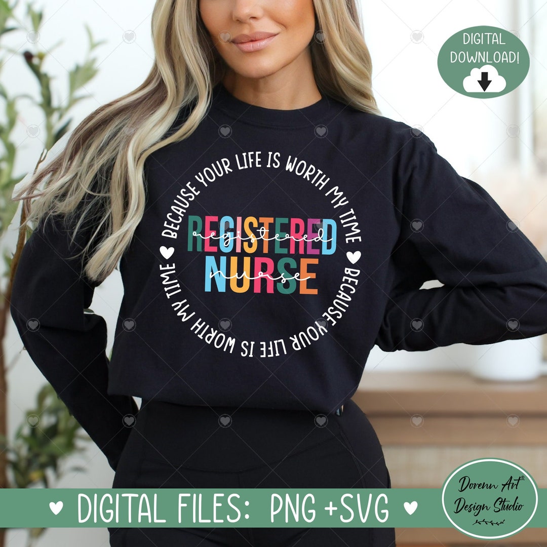 RN Nurse Svg, Crew Png, Registered Nurse Grad Svg, Gift for Nurse ...