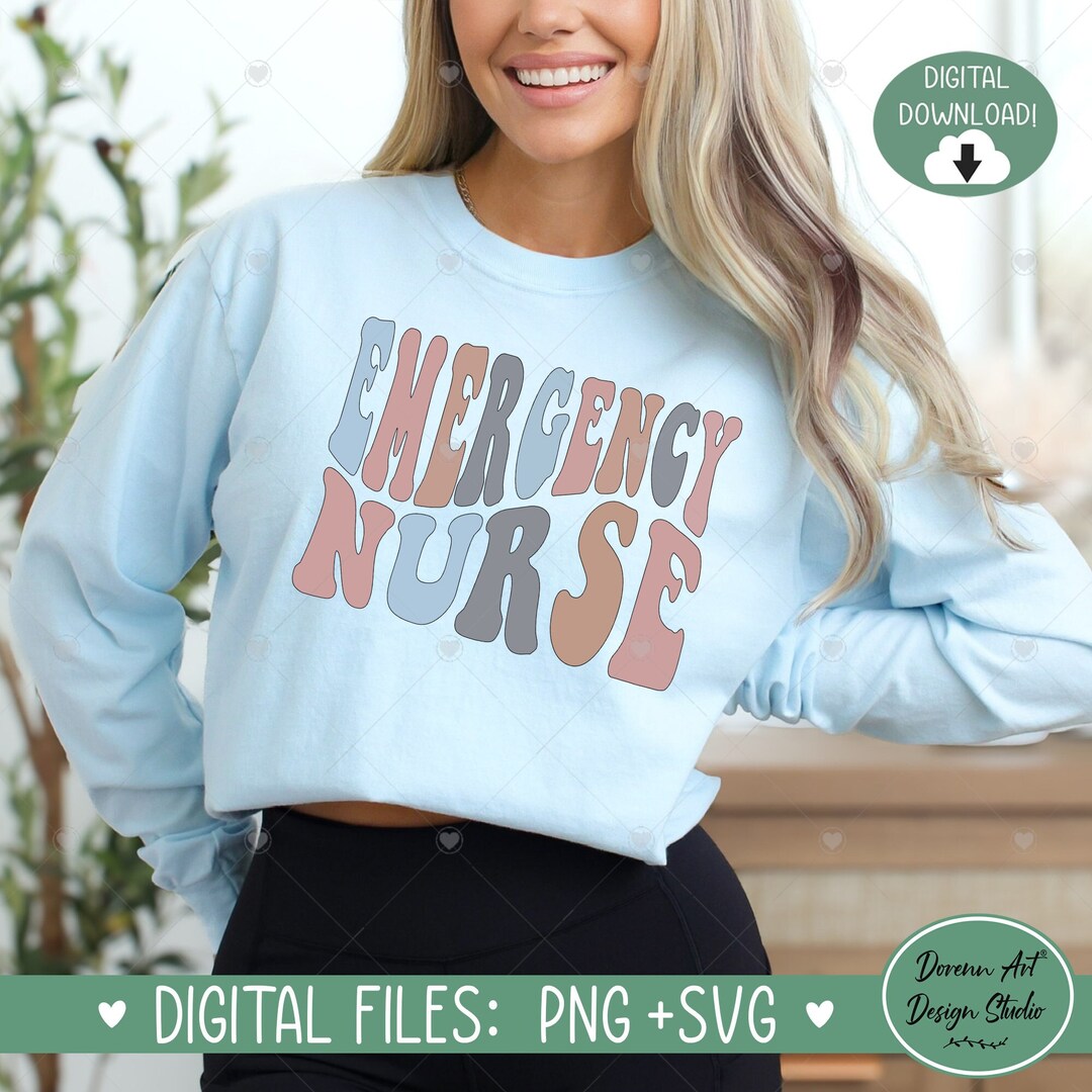 Emergency Nurse SVG, Nurse , Personal Commercial, Nurse Gift, Nurse ...