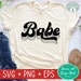 Retro Babe SVG, Babe Svg, Teen Svg, Outlined Babe Girl Svg, Bridal ...