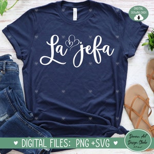 La Jefa SVG File Spanish Latino Words for Business Owners Moms Digital ...