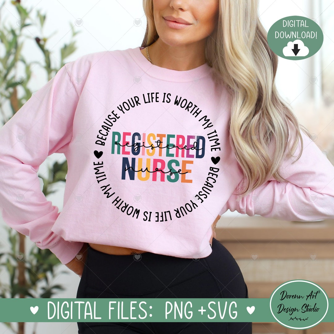 RN Nurse Svg, Crew Png, Registered Nurse Grad Svg, Gift for Nurse ...