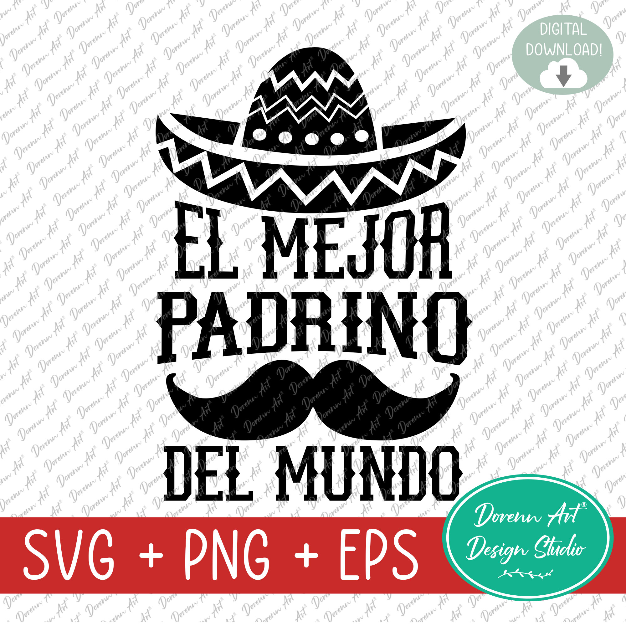 El Mejor Padrino Del Mundo Svg Fathers Day SVG Mi Padrino Es - Etsy