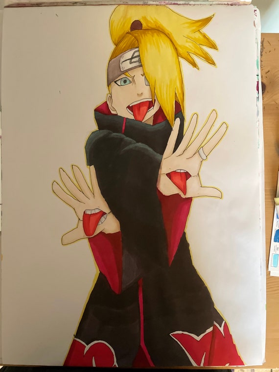 Naruto Deidara Drawing