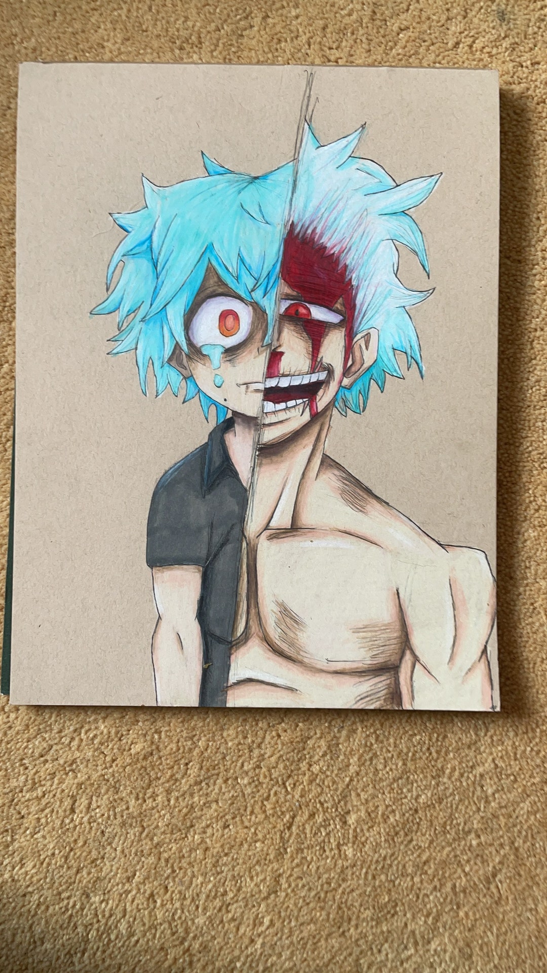 Tomura Shigaraki Drawing - Etsy UK