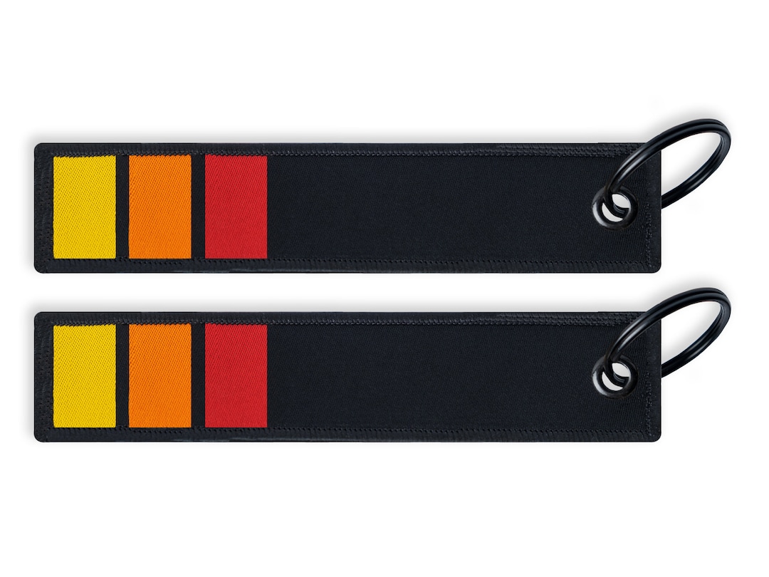 2 (toyota Inspired) Retro Heritage Stripes Key Tag/jet Tags - Etsy