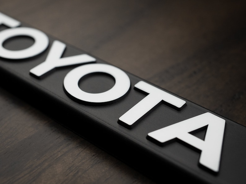 Vintage-toyota-retro-style-license-plate-frame-trd-offroad-tac - Etsy