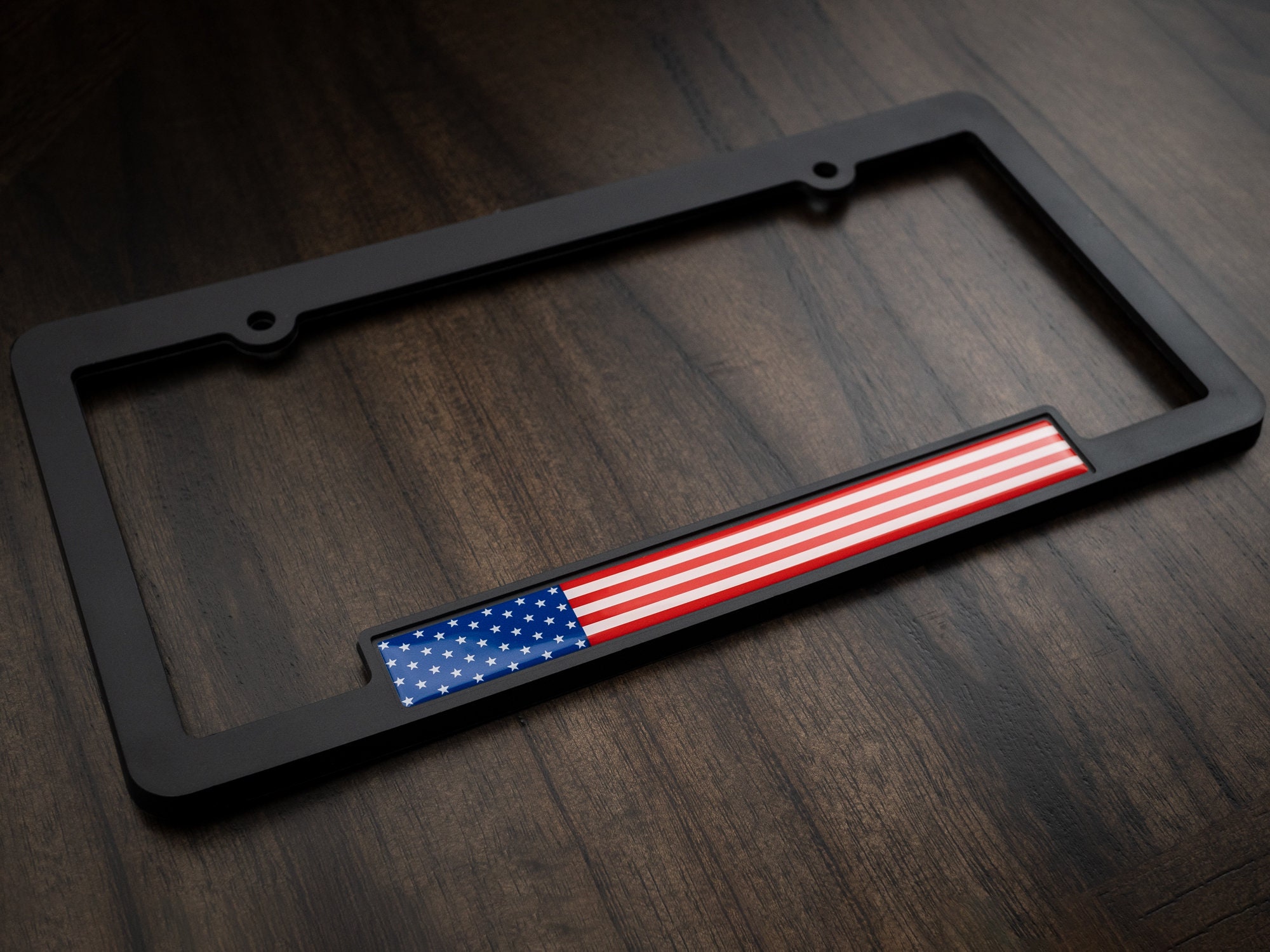 American Flag License Plate Frames 3D Domed American Pride - Etsy