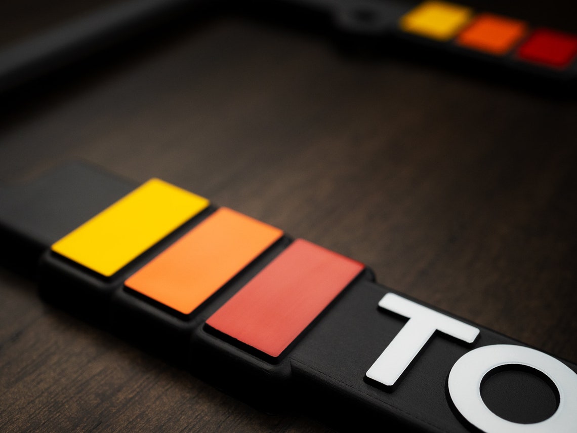 Vintage-toyota-retro-style-license-plate-frame-trd-offroad-tac - Etsy