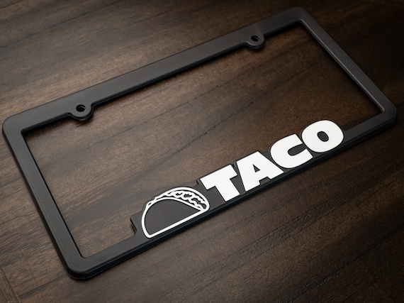 TACO License Plate Frame | Etsy