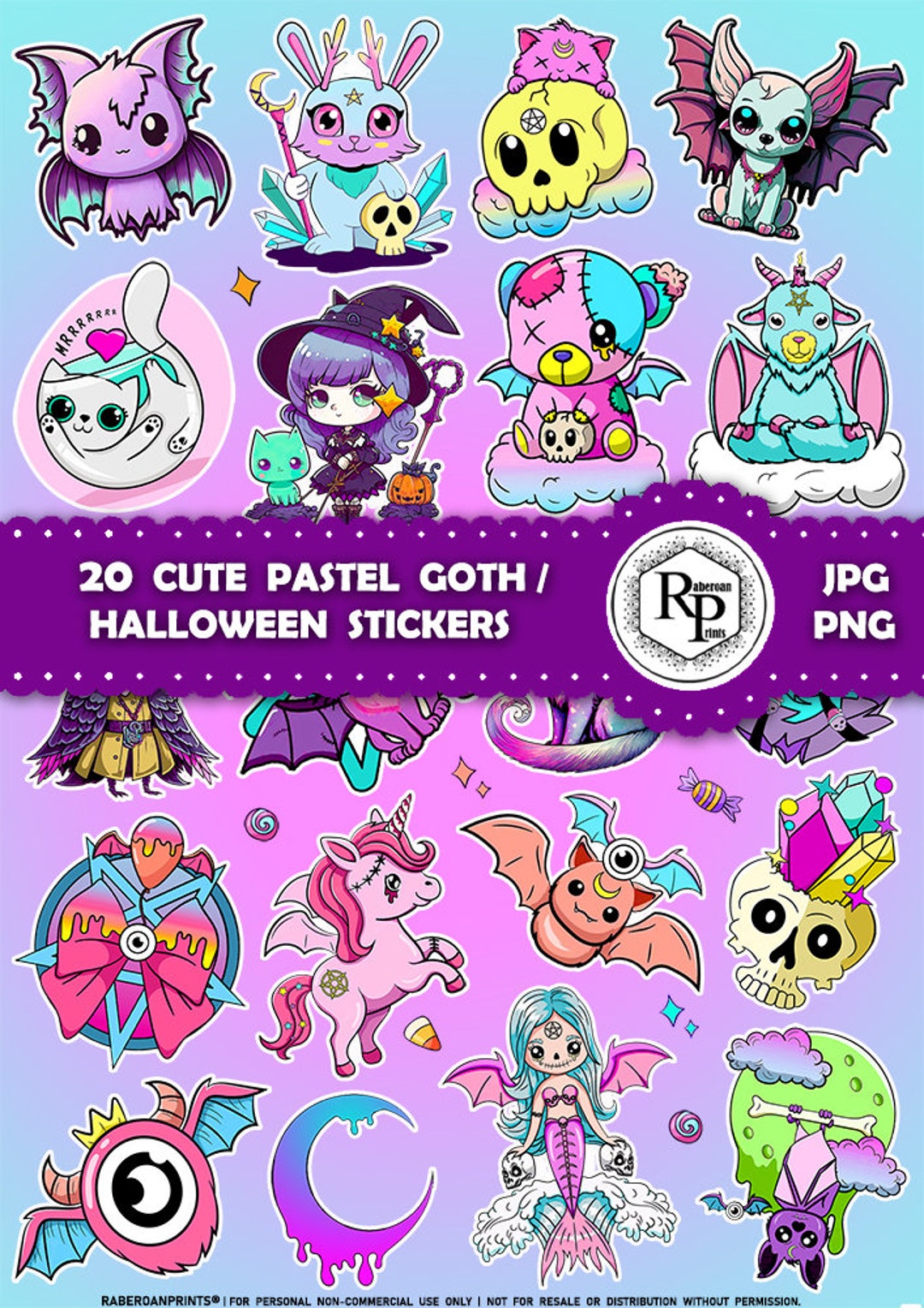 Best Selling*** Super Vivid Color Pastel Goth/halloween ONE (1 ...