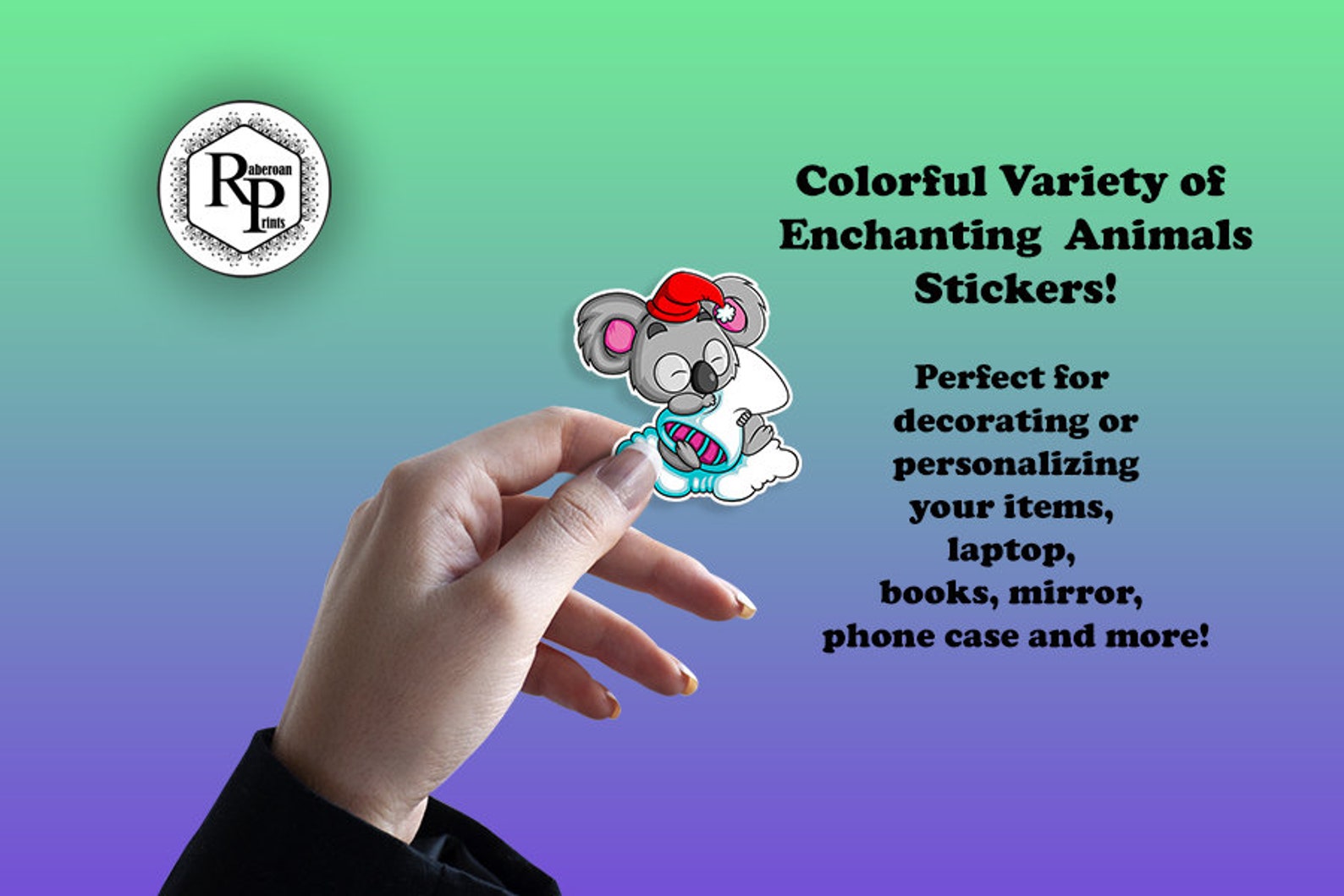Lovely Enchanting Animal Stickers Sheet- PNG, JPG - Bundle Printable ...