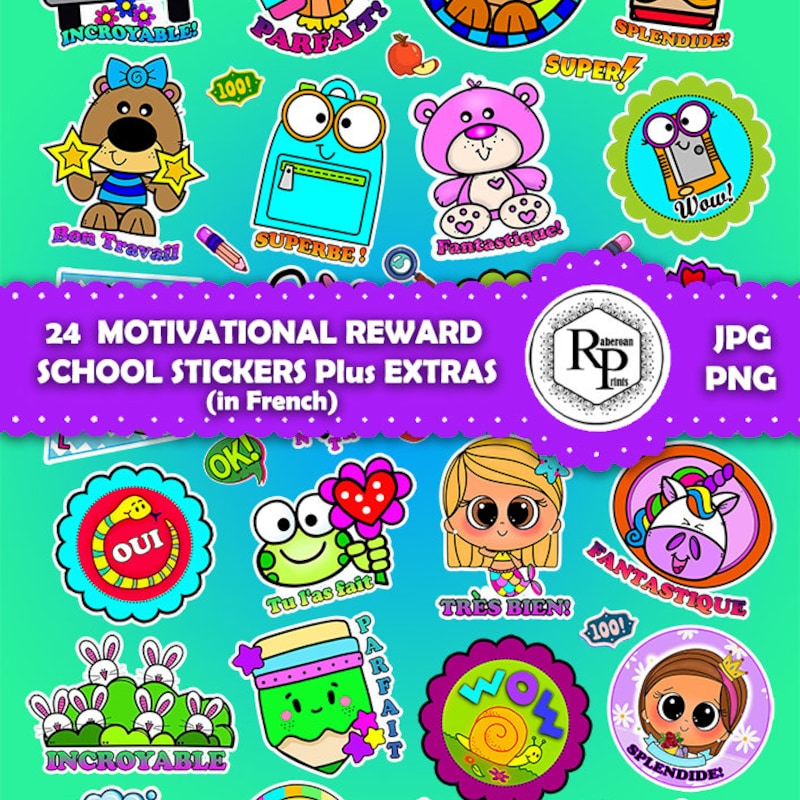 French Sticker Teacher - Etsy