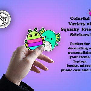 Best Seller Bundle*** Squishy Friends ONE Stickers Sheet - PNG, JPF ...