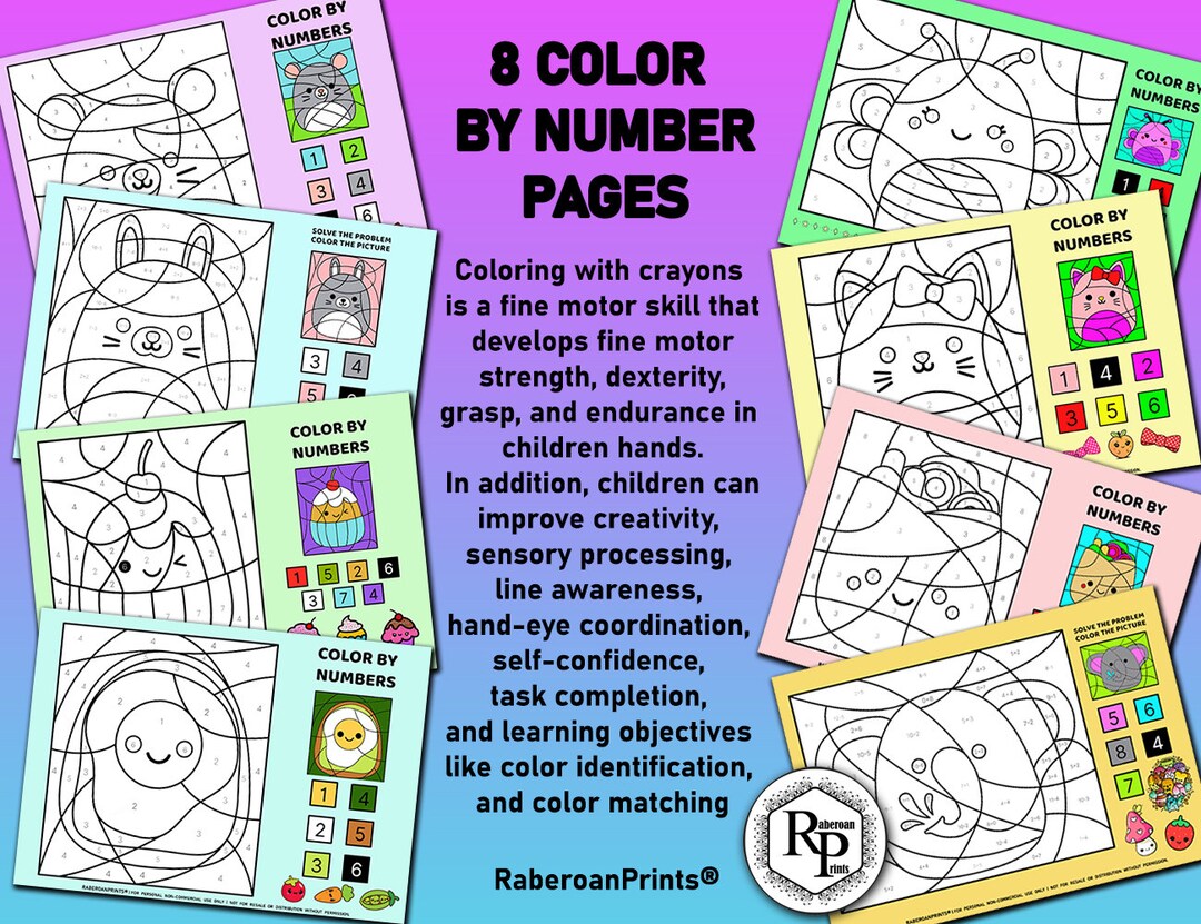 BEST SELLER Teacher Pack*** Color by Numbers Pages | Fine Motor Tracing ...