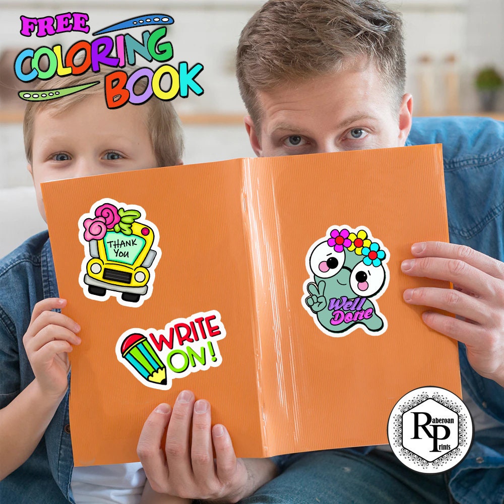 Classroom/school Reward (1) Stickers Sheet + Bonus Activity Book for ...