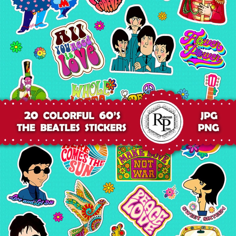 The Beatles Sticker - Etsy