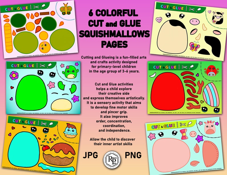 Teacher Pack - Cut and Glue Pages | Fine Motor Tracing | Coloring Pages ...