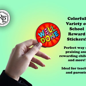 Bestseller** Motivational School Reward ONE (1) Stickers Sheet/doodle ...
