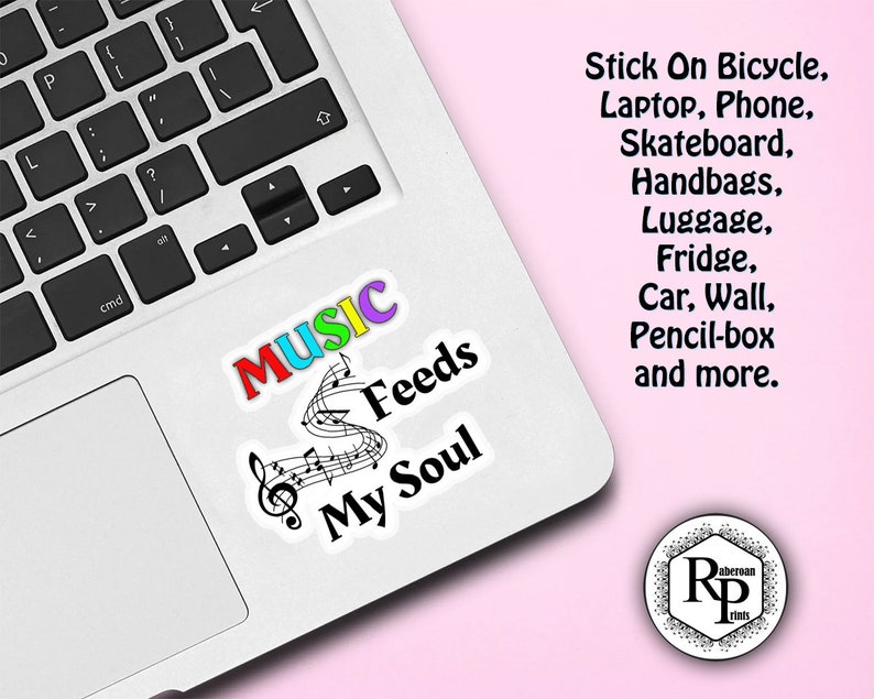 Music Lover Collection ONE (1) Stickers Sheet, PNG,JPF & Gift Box ...