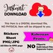 Chibi Animals (1) Stickers Sheet + Bonus Coloring Pages - Scrapbook ...