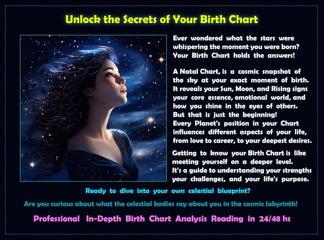 Full Natal Birth Chart + In-depth Analysis - Birth Chart Astrology ...