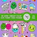 Funny "puns" Stickers Sheet, Vibrant Colors Bonus Gift Box Template ...