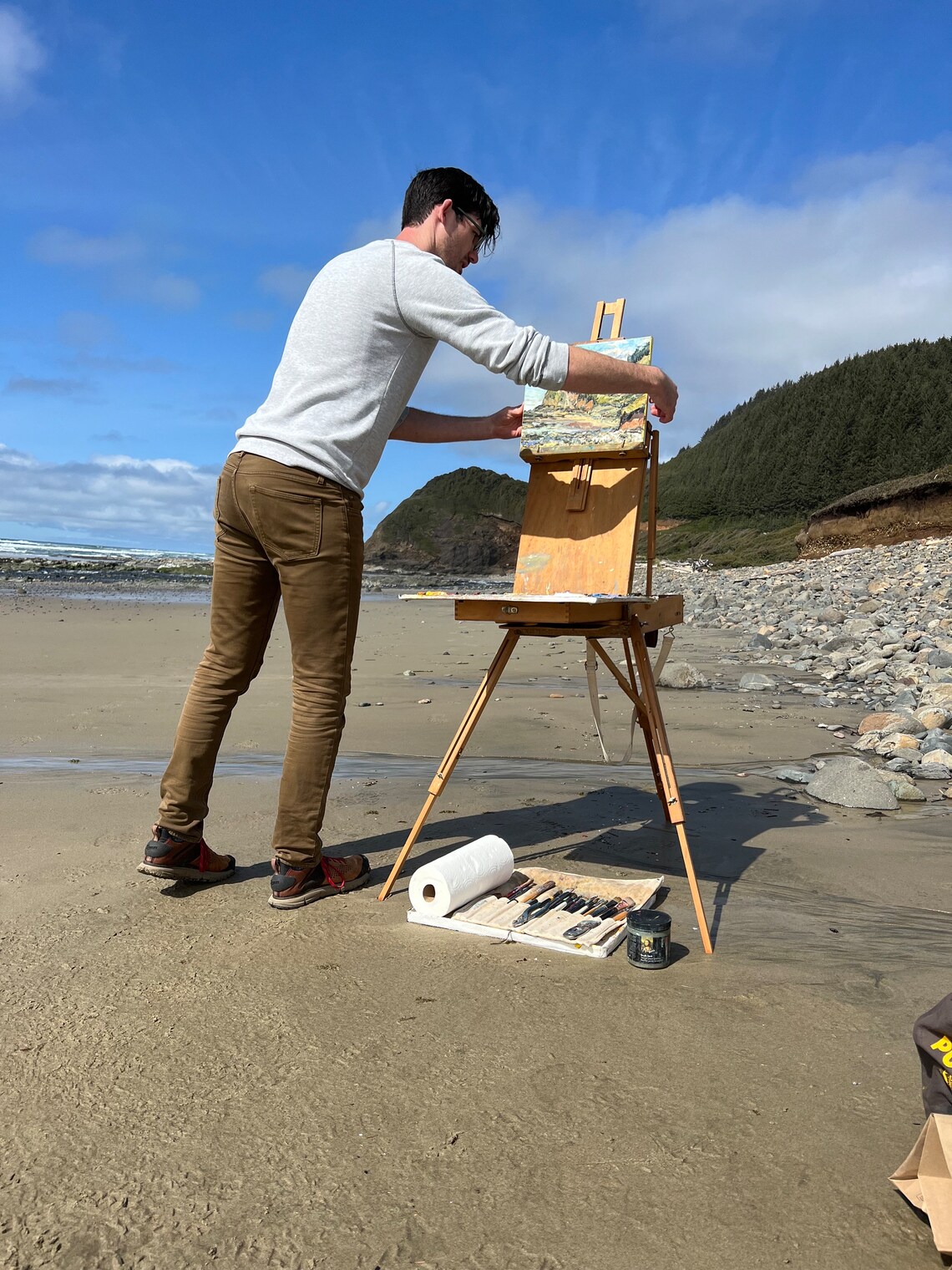 South of Perpetua Bluff Original Oil Painting Seascape of Oregon Coast ...