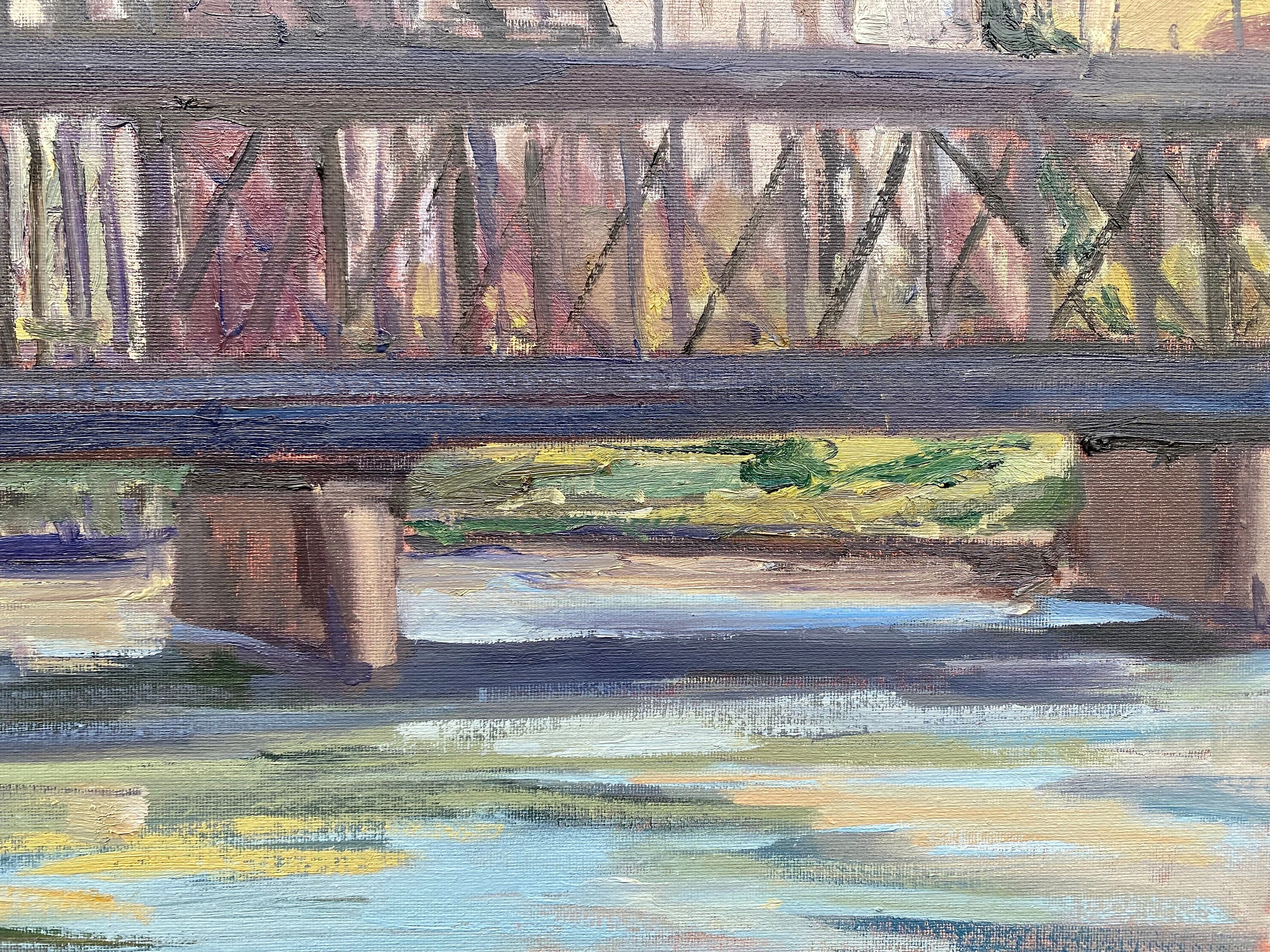 Steel Bridge, Rain, Oil Painting En Plein Air, Portland OR, Pacific ...