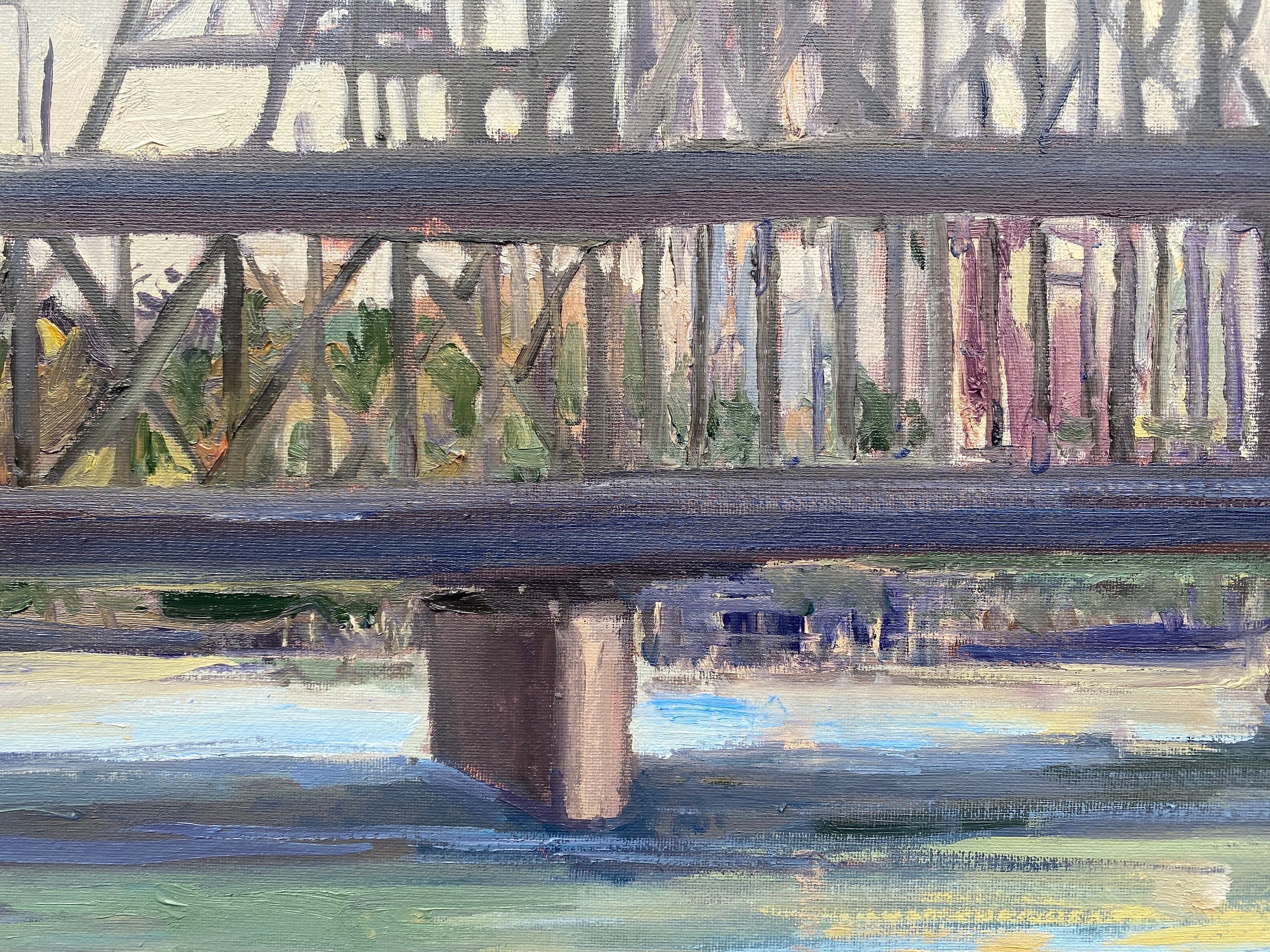 Steel Bridge, Rain, Oil Painting En Plein Air, Portland OR, Pacific ...
