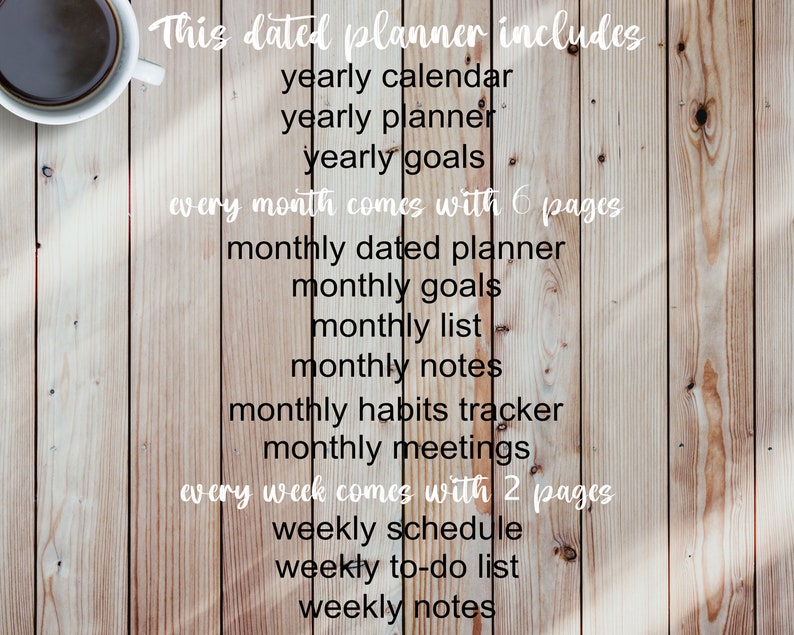 Boox Note Weekly Planner 2024, Yearly and Monthly and Weekly Planner ...