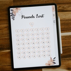 Digital Weight Loss Tracker for Goodnotes, Notability, Weight Loss ...