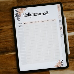 Digital Weight Loss Tracker for Goodnotes, Notability, Weight Loss ...