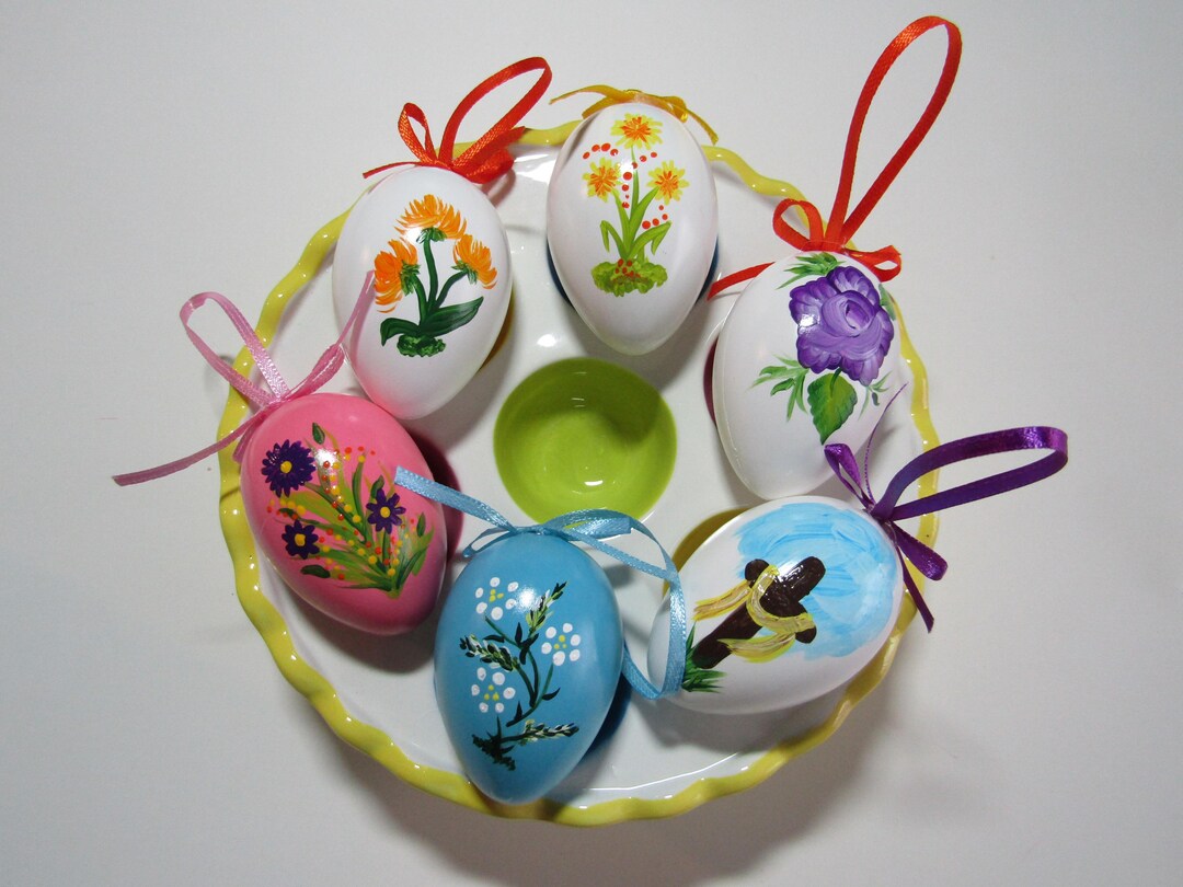 Hand Painted Easter Eggs (set 1) - Etsy