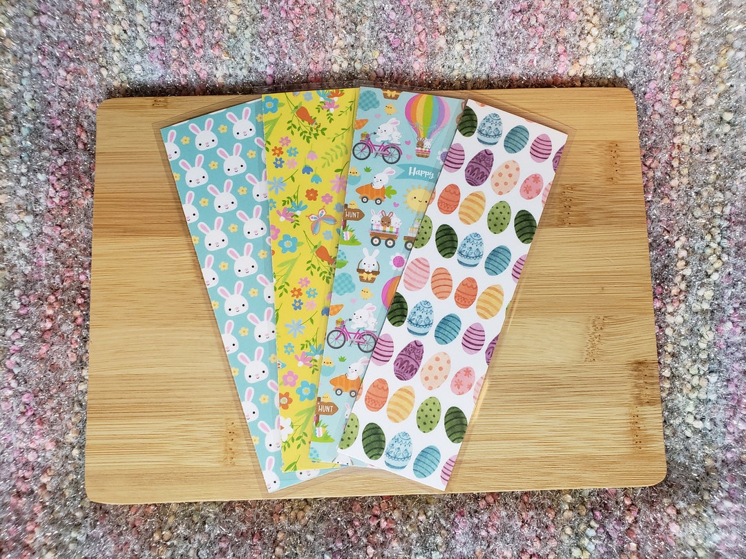 Happy Easter || Double-sided Handmade Laminated Bookmarks - Happy ...