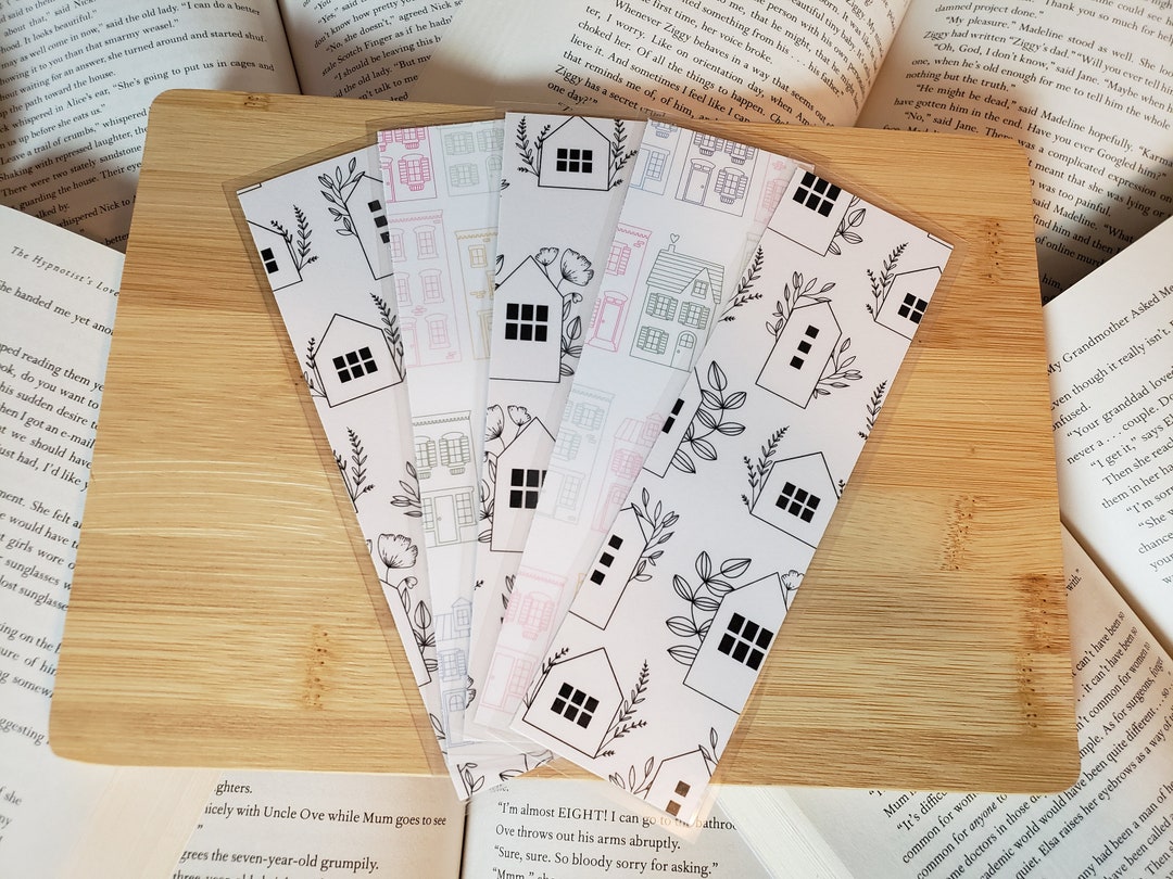 Homes Collection || Double-sided Handmade Laminated Bookmarks - Homes ...