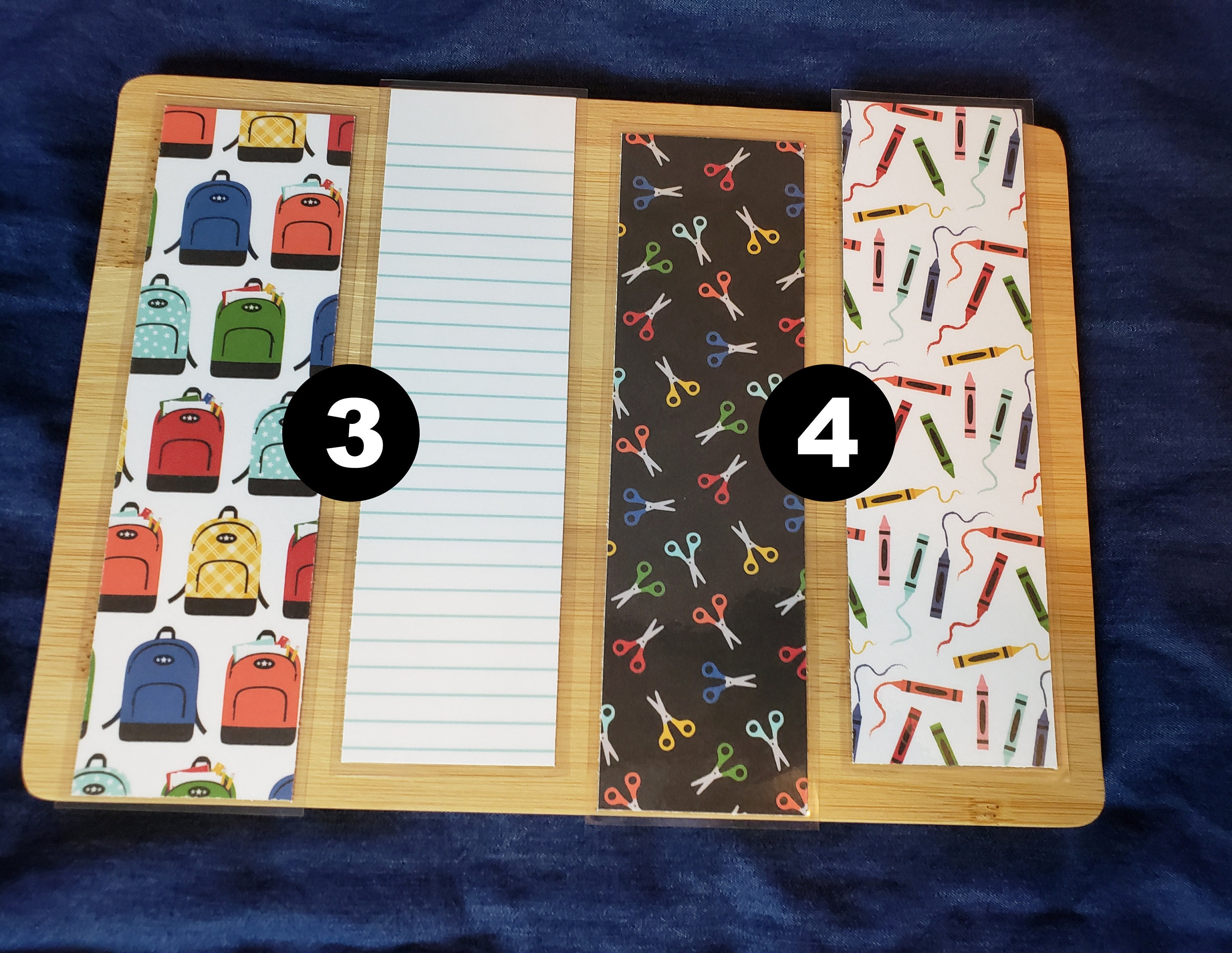 Back to School Double-sided Handmade Laminated Bookmarks - Etsy