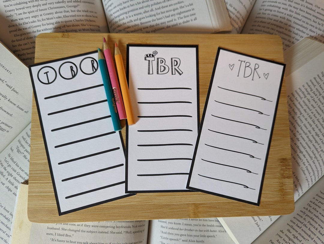 TBR (to Be Read) Color-me Bookmarks || Coloring Activity Bookmarks for ...