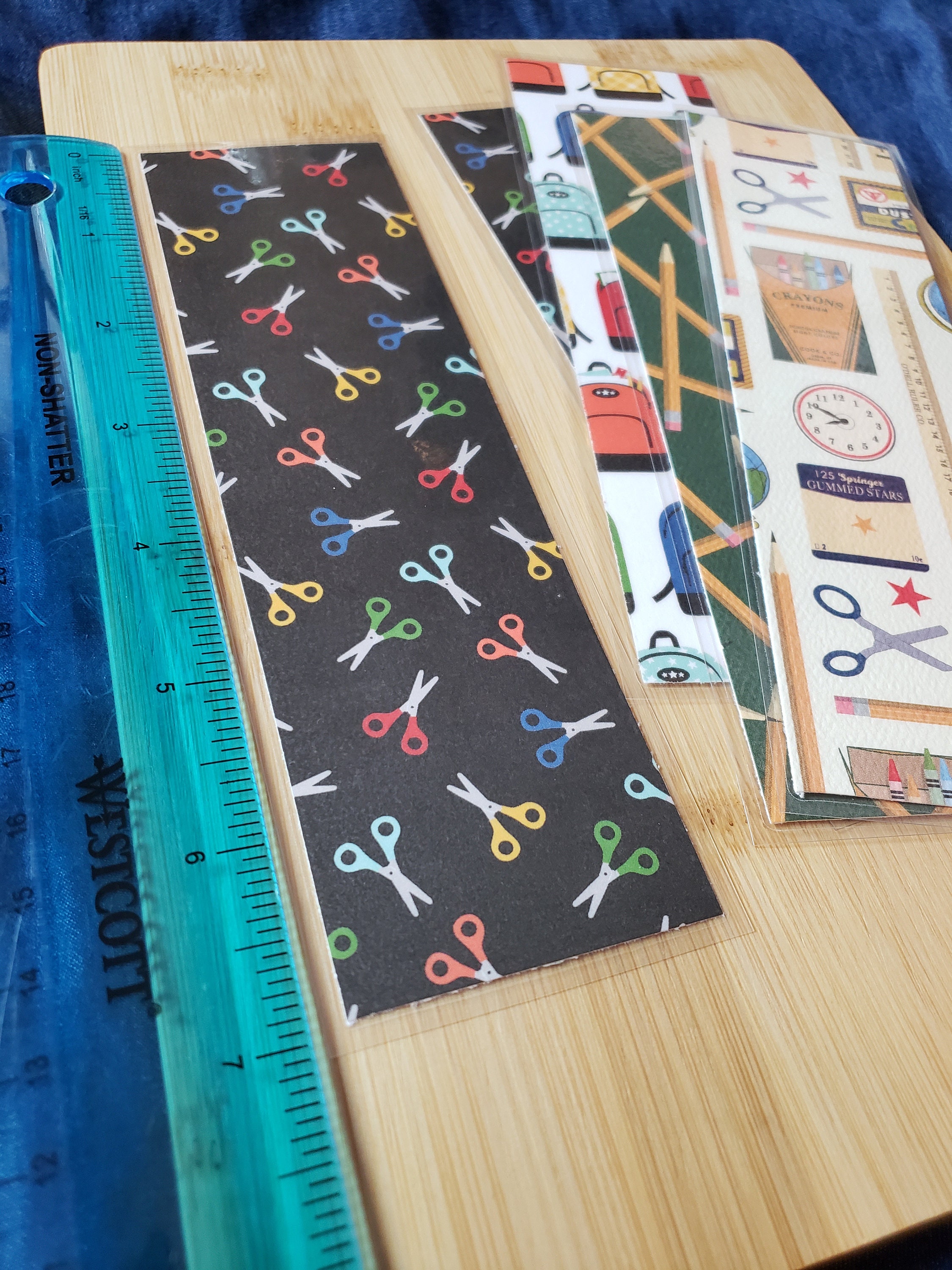 Back to School Double-sided Handmade Laminated Bookmarks - Etsy