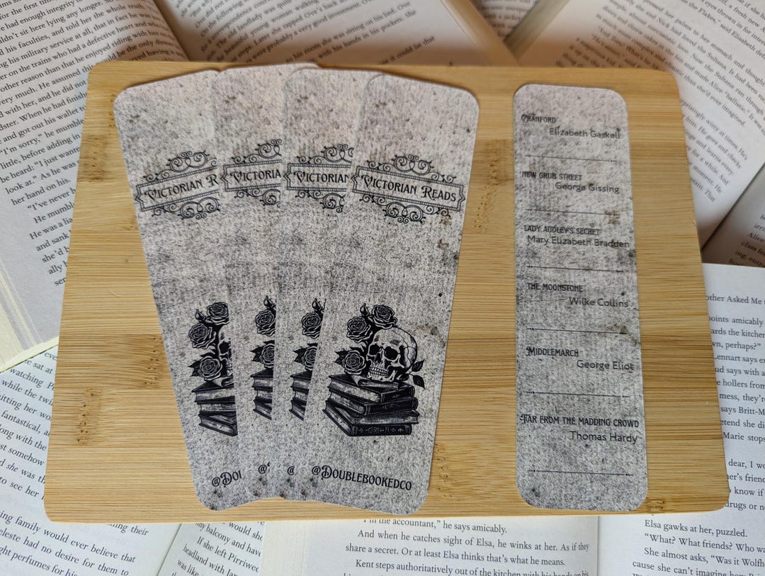Victorian Reads Reading Log Bookmarks || Double-sided Premium Cardstock ...