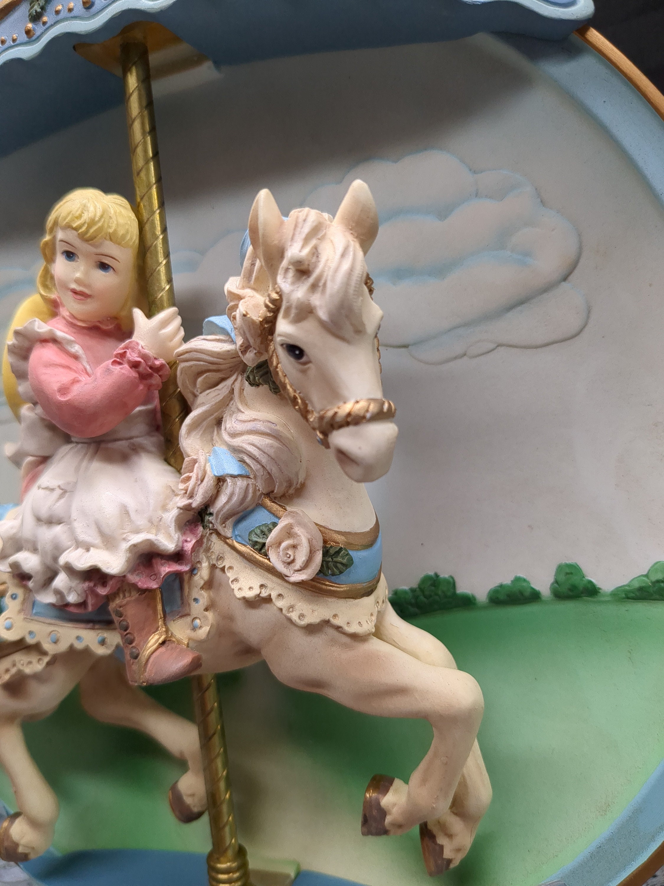 1994 Bradford Exchange Carousel Daydreams Swept Away Vintage Carousel ...