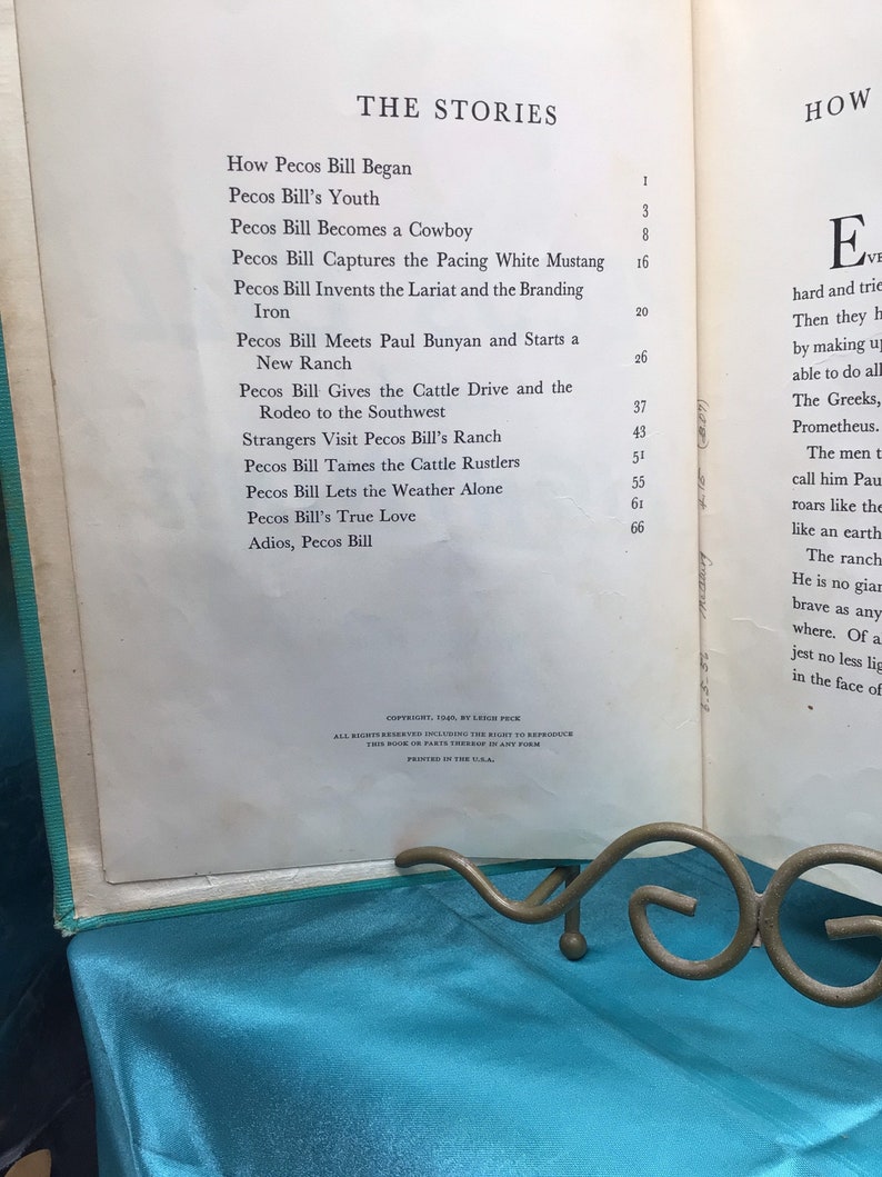 1940s Pecos Bill and Lightning by Leigh Peck – Vintage Western ...