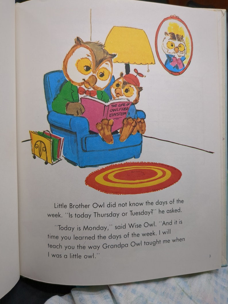 1981 Wise Owls Days of the Week by Jane Belk Moncure Illustrated by ...