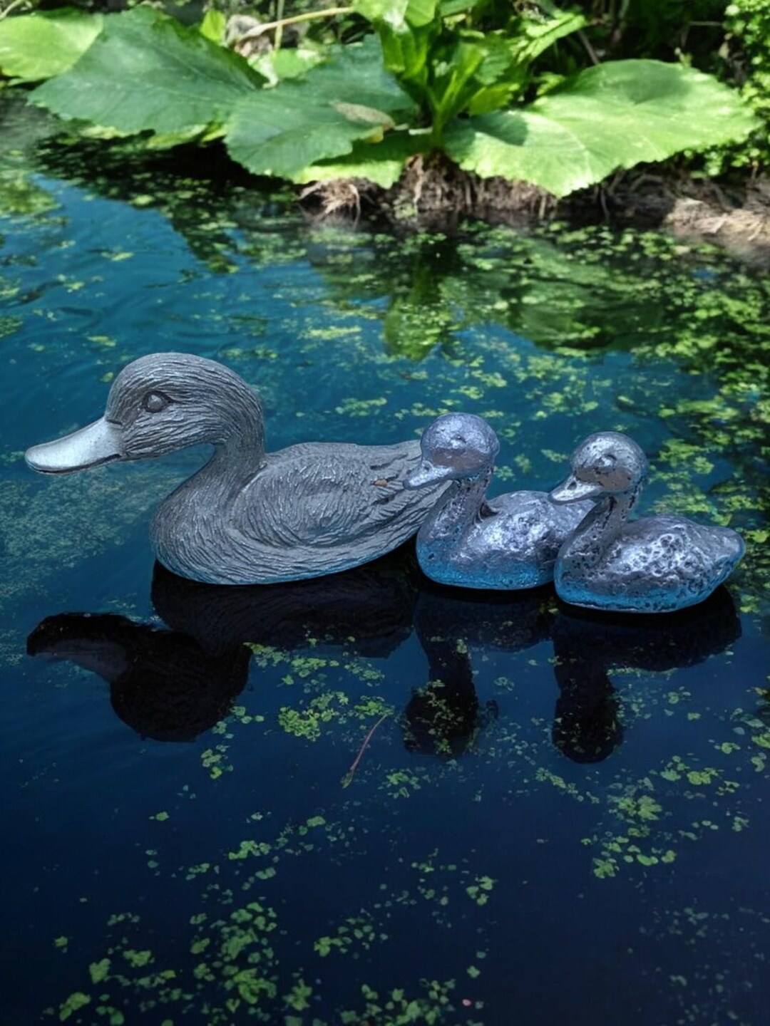 3 Vintage Pewter Ducks - Etsy