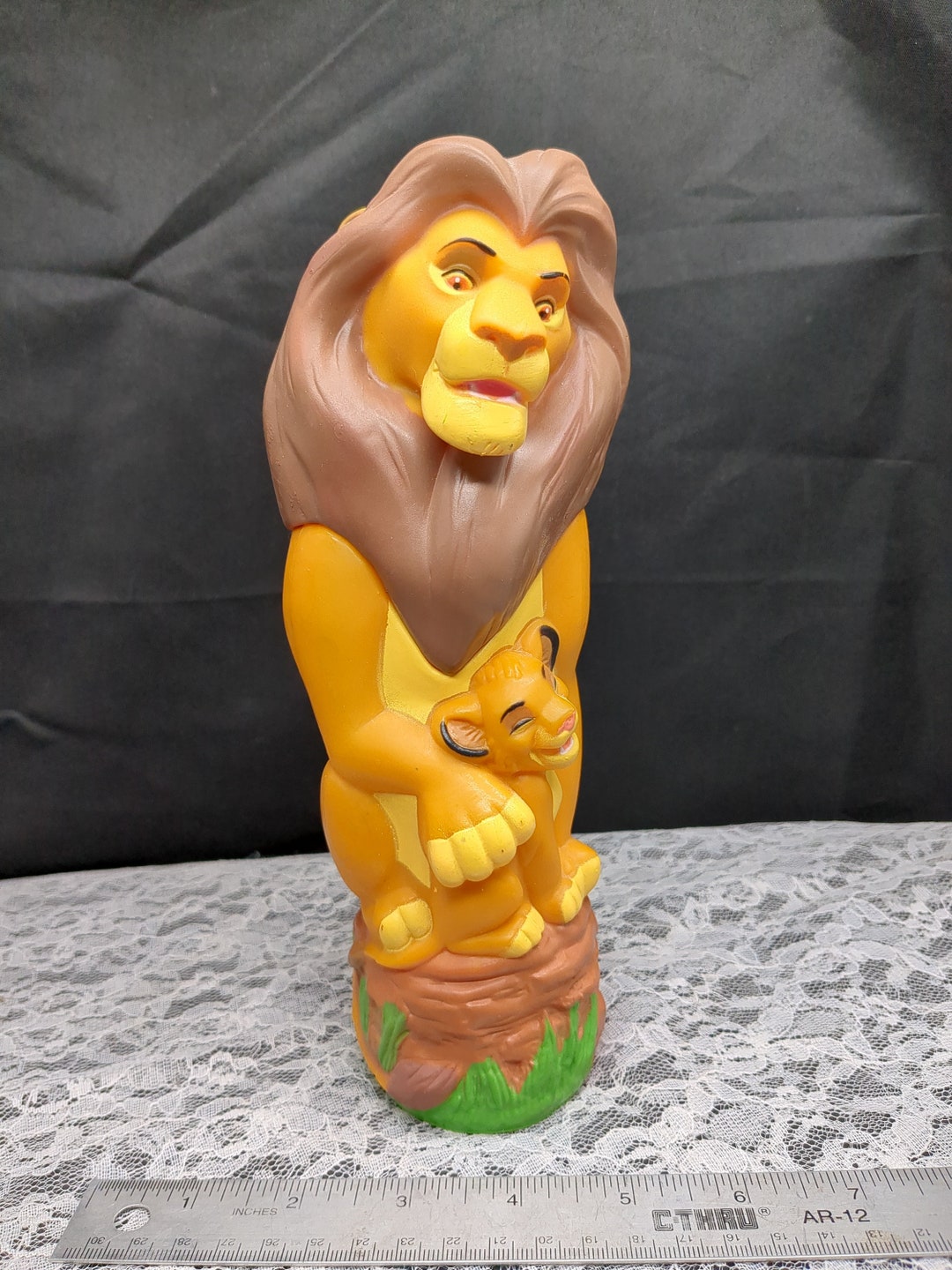 Vintage 1994 Mufasa and Simba Bubble Bath Bottle Empty - Etsy