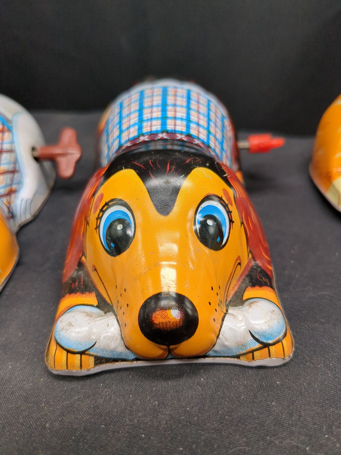 Vintage Windup Tin Toy Turning Dog Wind up Toys - Etsy